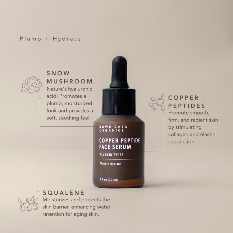 Copper Peptide Face Serum | 1 oz – Rowe Casa Organics