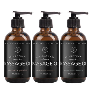 Massage Oil Bundle | 8 oz | Variety of 3 – Rowe Casa Organics